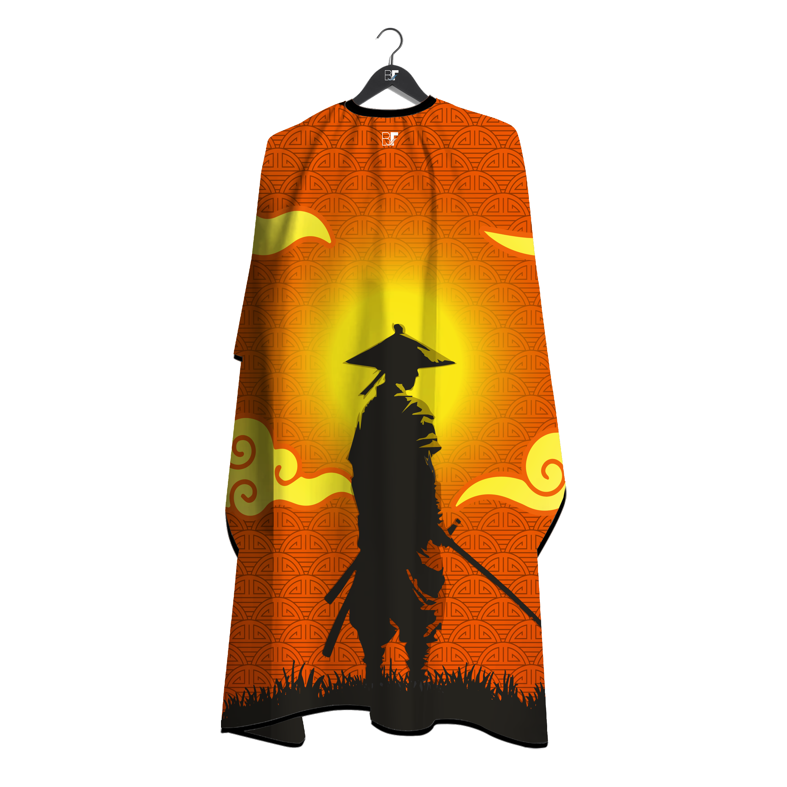 Samurai Sunrise Cape – BARBER FLOW STORE